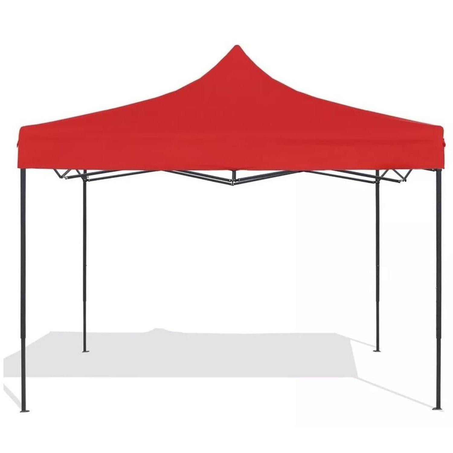 Carpa Toldo Plegable Jardimanía 2m x 2m Blanco Rojo | Bodega Aurrera en línea