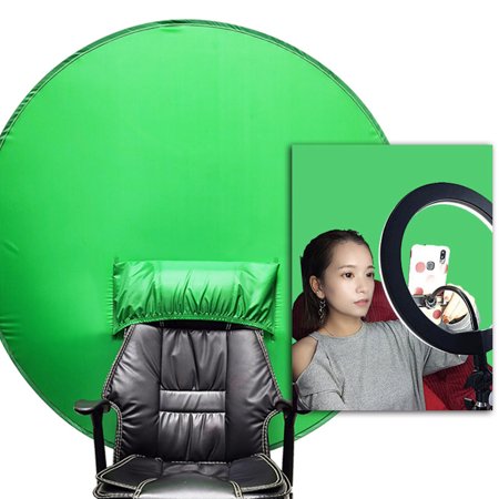 Green Backdrop Studio Live Streaming Chair Mounted Background green ...
