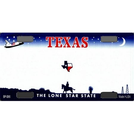 BP-086 Texas State Background Blanks Flat- Bicycle License Plates ...