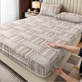 3-Piece Light Beige Geometric Pattern Bedding Set | Soft Fabric, Non ...