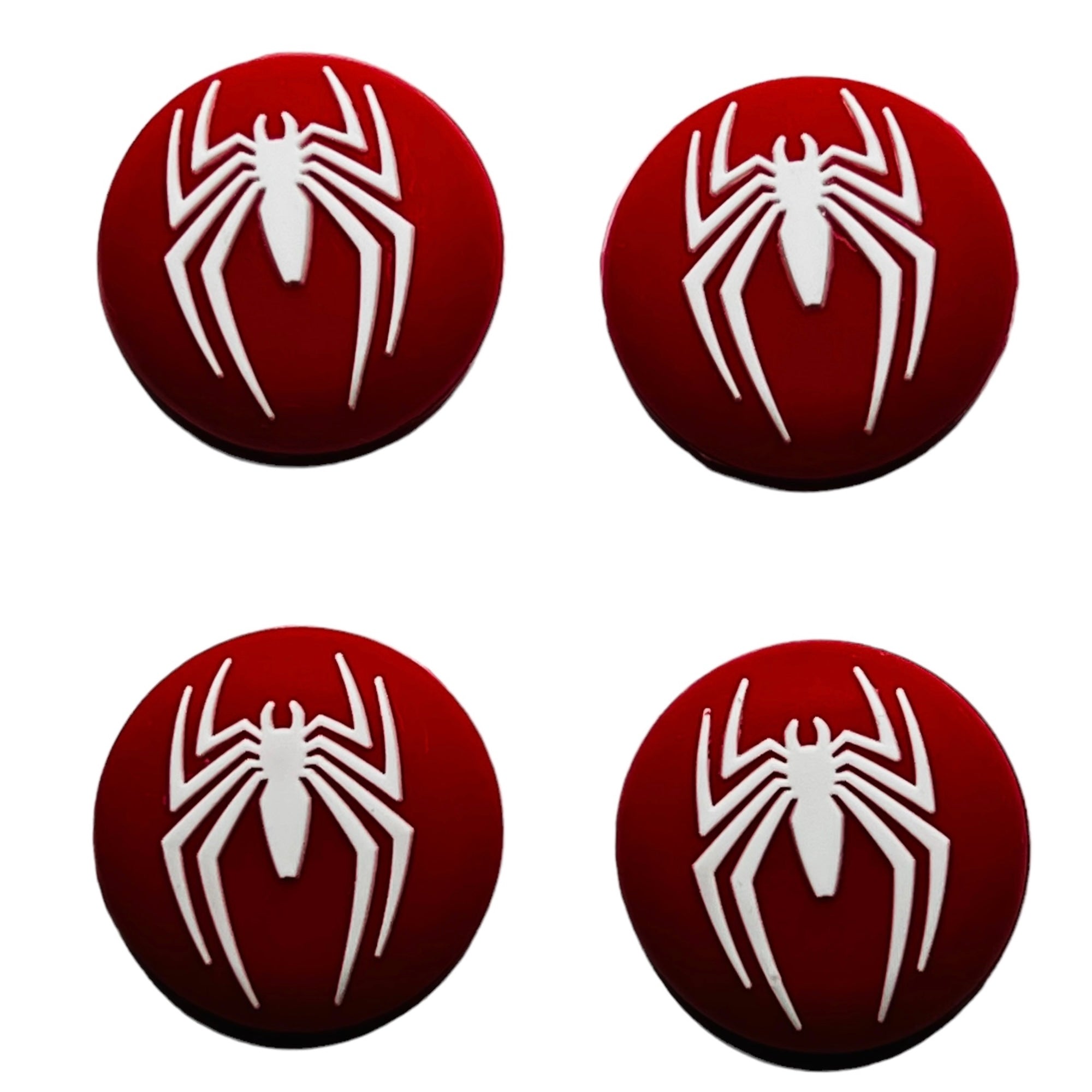 JenDore Red White Spiders 4Pcs Silicone Thumb Grip Caps for Nintendo ...