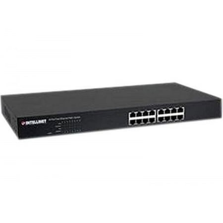 Intellinet 16-Port Fast Ethernet PoE+ Switch, 16 x PoE IEEE 802.3at/af ...