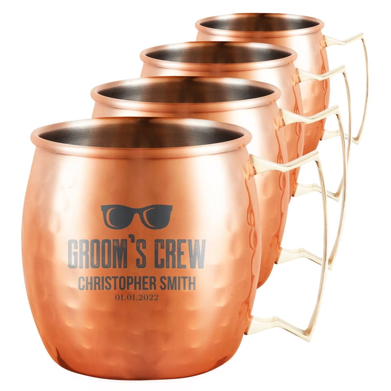 PERSONALIZED Ideal Custom Engraved Groomsmen Gift-Classic Round Rolled ...