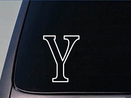 Greek letter Upsilon Y sticker *H270* 6 inch tall vinyl fraternity ...