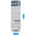 219863500 Replace Remote Control fit for Epson Projector PowerLite E20 ...