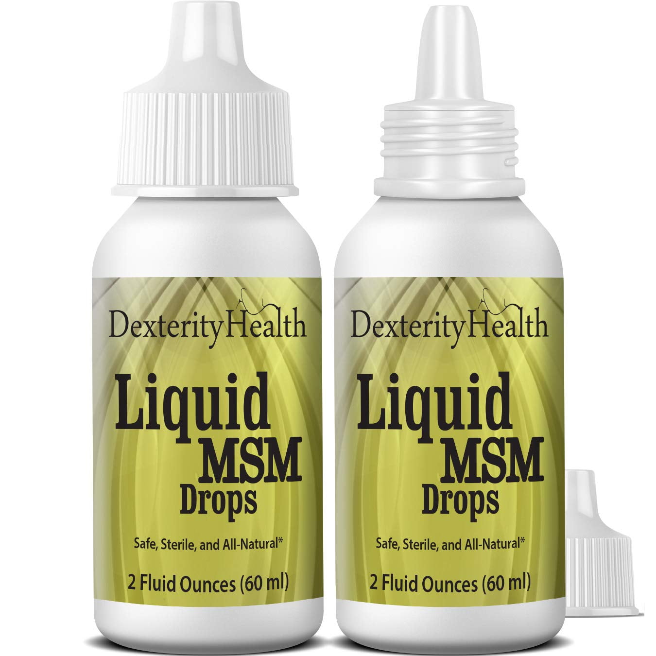 Dexterity Health Liquid MSM Eye Drops 2-Pack of 2 oz. Squeeze-Top ...