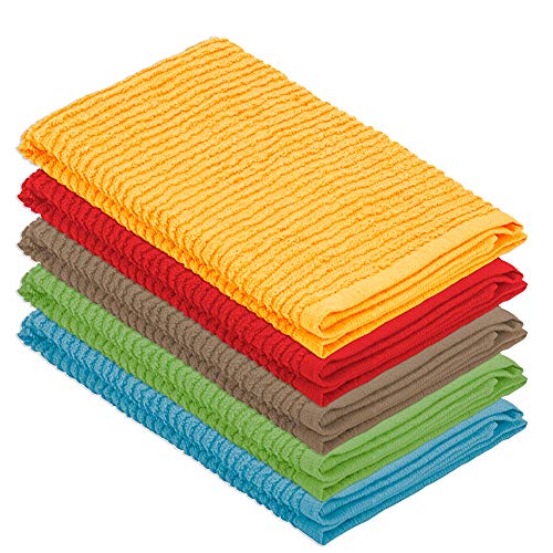 DecorRack 5 Pack Small Kitchen Dish Towels, 100% Cotton, 12 x 12 Inch ... DecorRack 5 Pack Small Kitchen Dish Towels, 100% Cotton, 12 x 12 Inch ...