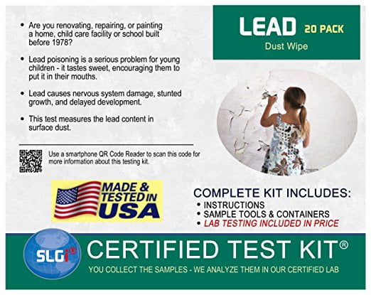 Lead Test Kit in Dust Wipes 20PK (1 Bus. Day) Schneider Labs - Walmart.com