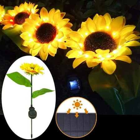 Lampes solaires extérieures à LED Sumflower , Solar Garden Yard Lamp ...