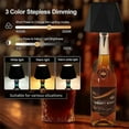 Wireless Bottle Table Lamp Touch Control of 3 Colors and Stepless ...