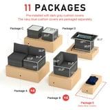 RADIATA 15 Piece Luxury Patio Furniture Sofa Set with Natural Gas ...