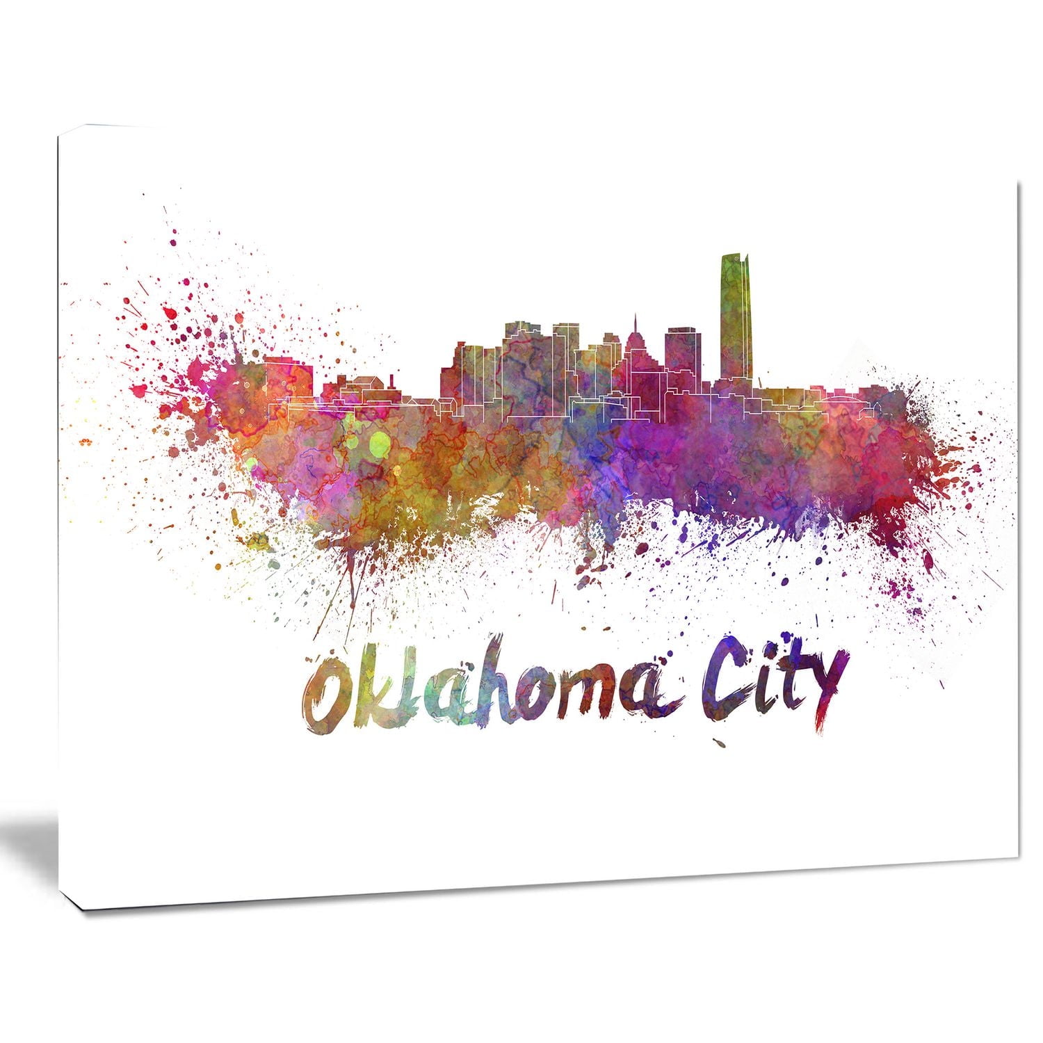 Click here for Designart Design Art Oklahoma Skyline Canvas Print... prices