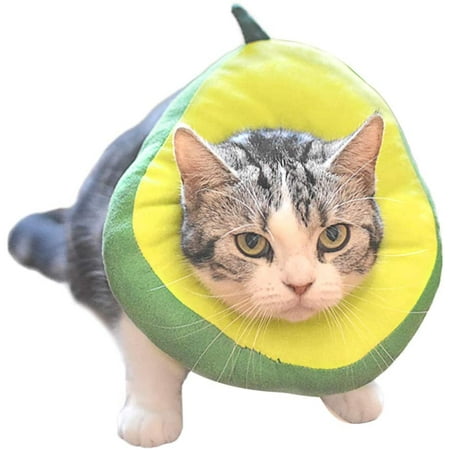 IGUOHAO Adjustable Cat E-Collar, Cute Toast Neck Cone After Surgery ...
