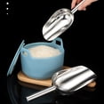 ACDANC 1 Pcs Stainless Steel Ice Scoop,Silver Stainless Multipurpose ...