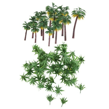 62 Pieces Mixed Model Trees Grass Set - Model Tree Train Trees Railroad ...