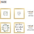 COEQWD-8x8 Picture Frame, Display Pictures 4x4 with Mat or 8 x 8 ...