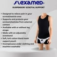 FlexaMed Scrotal Support Brace, Adjustable Suspensory with Leg Straps ...