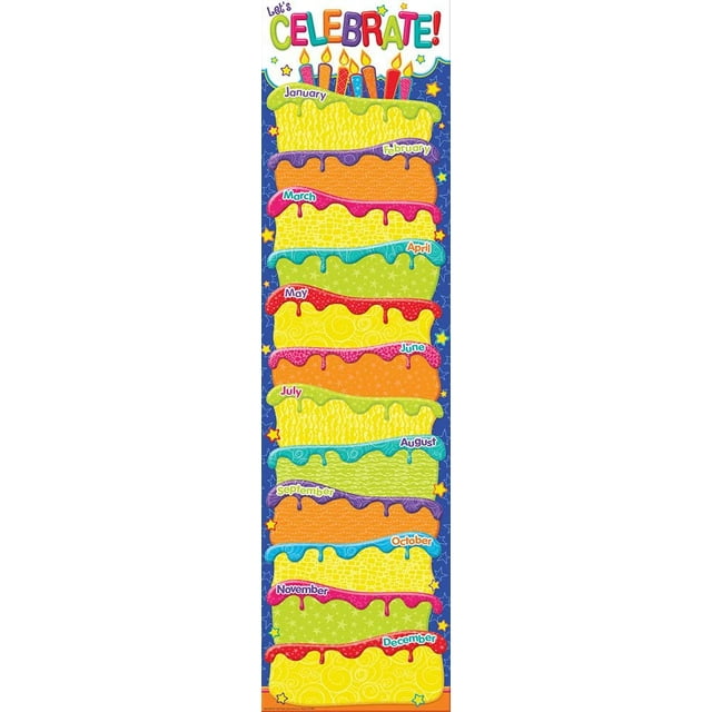 Eureka Color My World Vertical Classroom Banner, Lets Celebrate Your ...