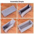 Stackable CD DVD Storage Cases 4-Pack Gray Media Organizer with Lid and ...