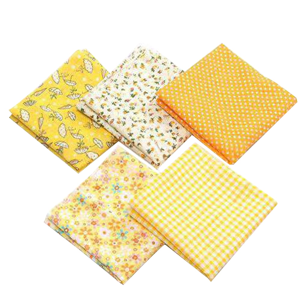 5-Piece Cotton Cloth Fabric Sewing Quilting Patchwork DIY Clothing ...
