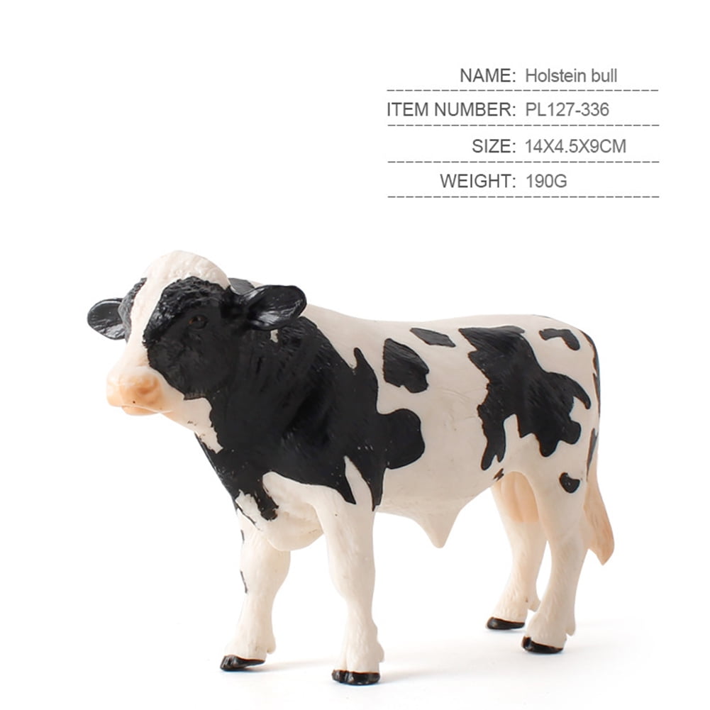 Simulation Milk Cow Action Figures Realistic Cute Farm Animals Model ...