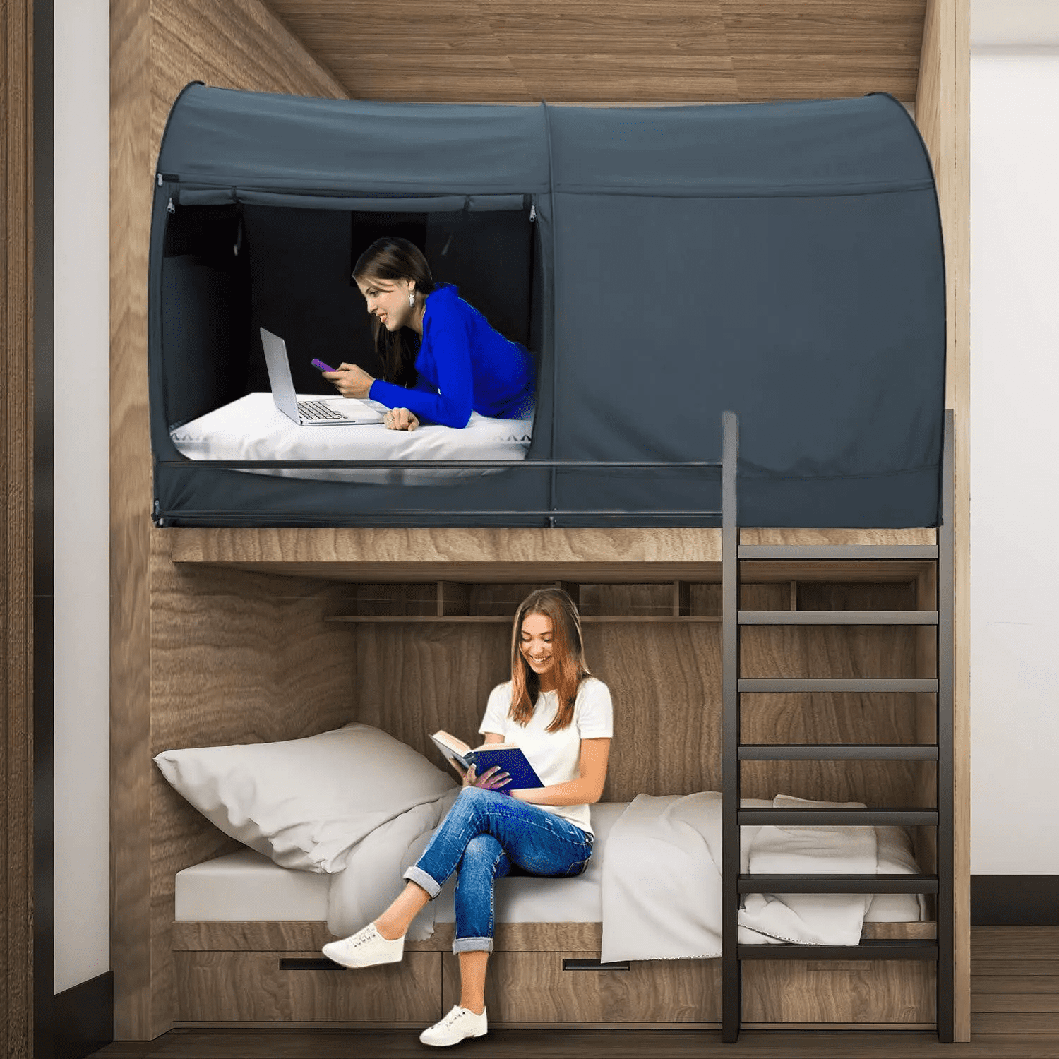 Privacy tent for double deck bed store