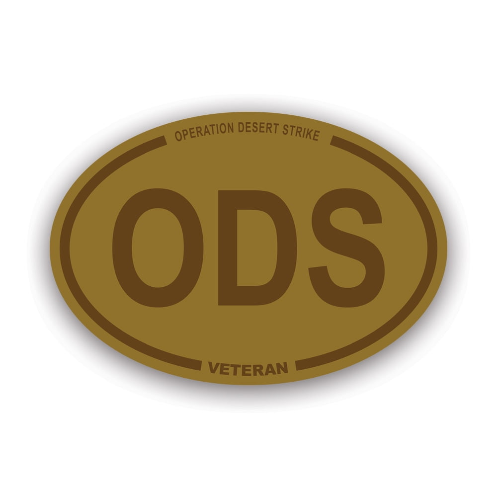 Desert Camo Operation Desert Strike Veteran ODS Oval Sticker Decal ...