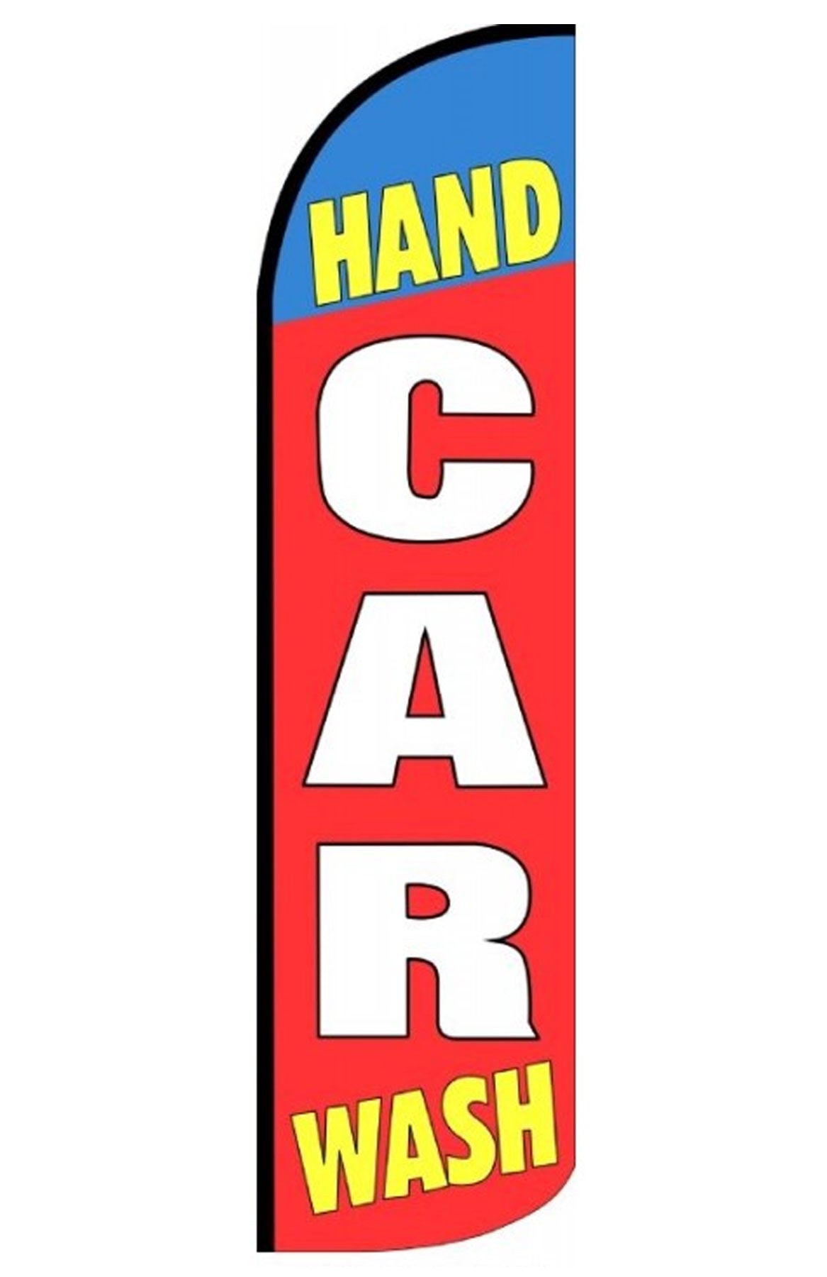 Hand Car Wash Windless flag Without Pole Advertisement /Business Flags ...