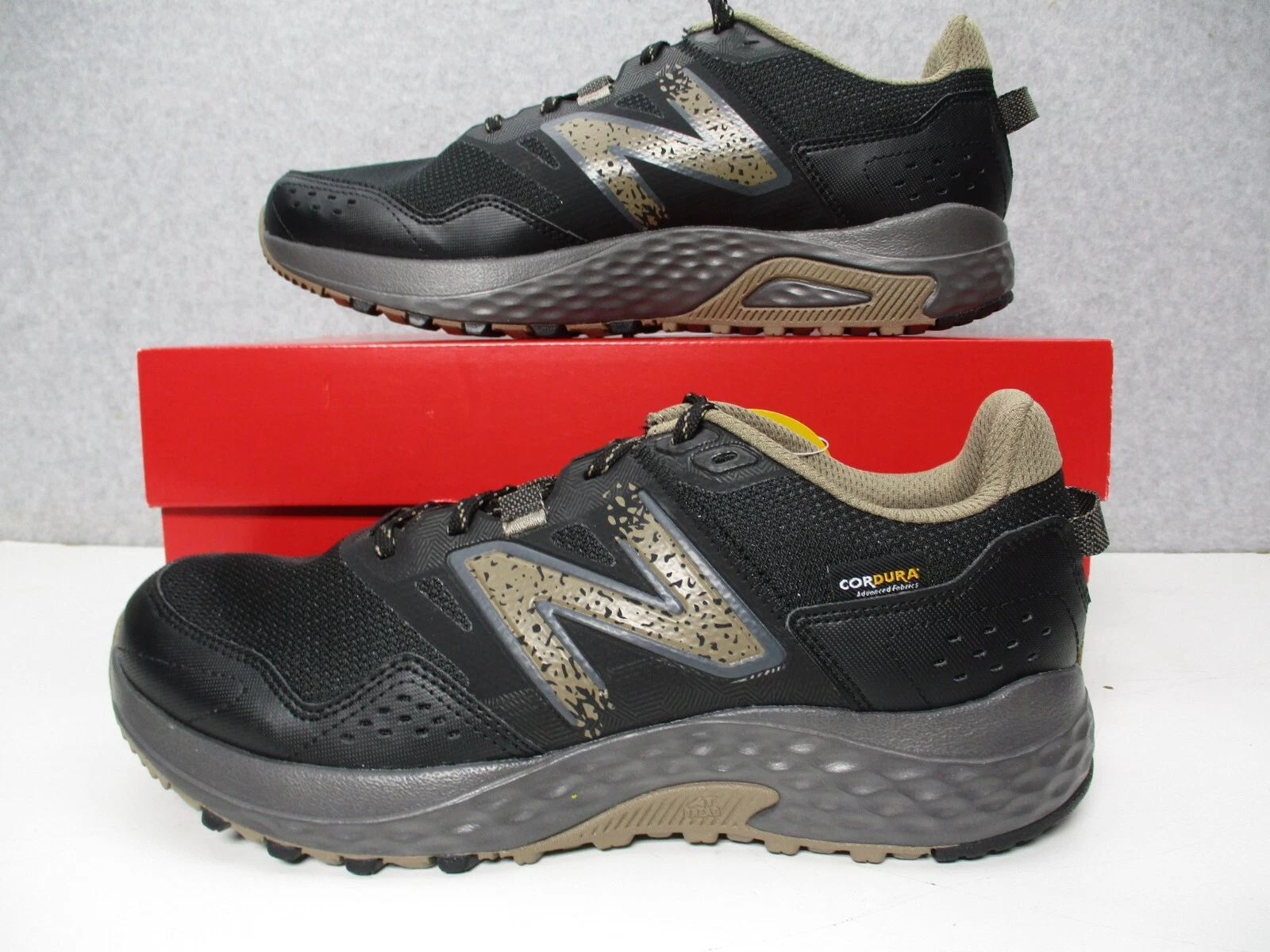 New Balance 410 V8 Trail Running Shoes Mens Sz 9.5 4E Wide Black Brown ...