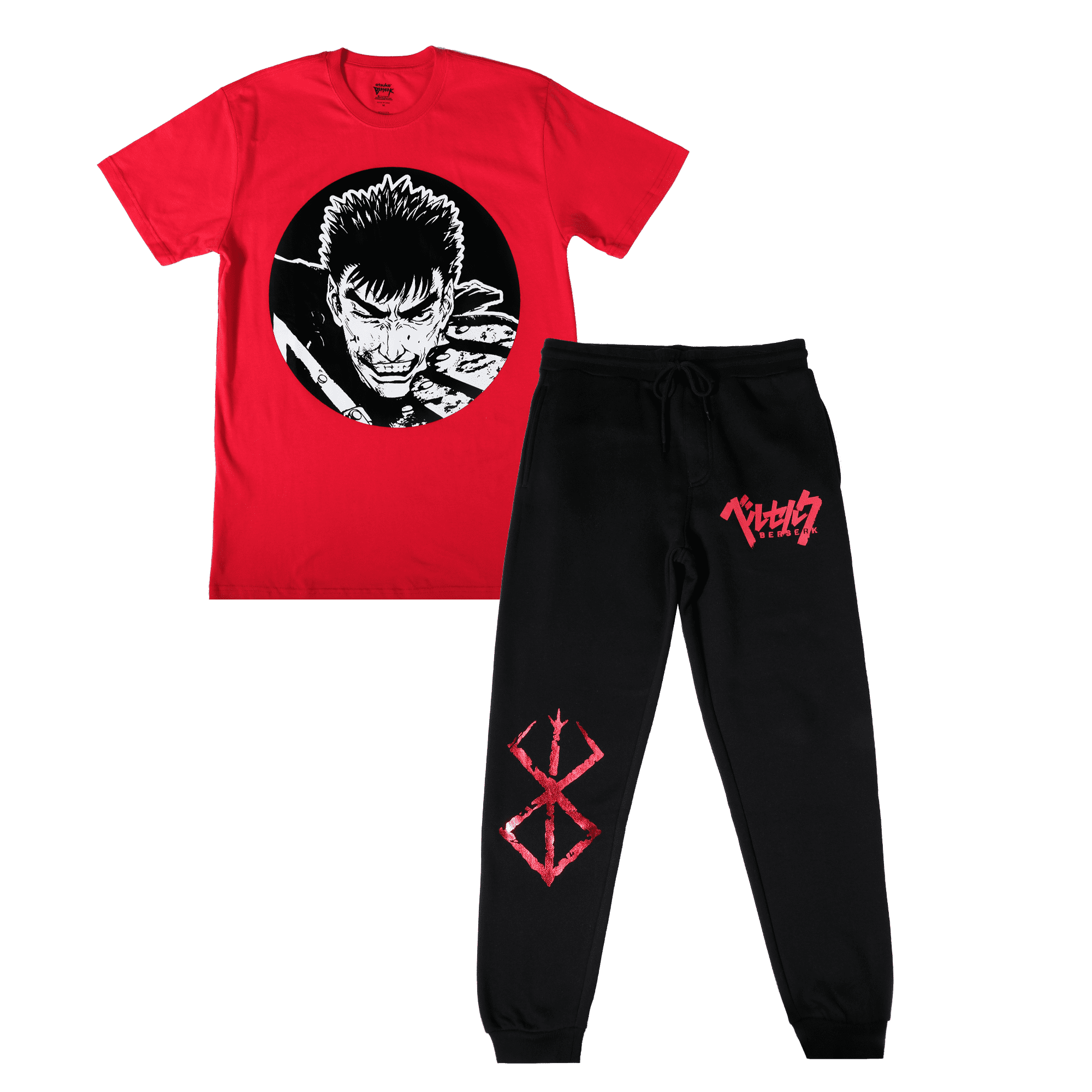 Berserk Guts & Logo Men's Sleep Set-Large - Walmart.com
