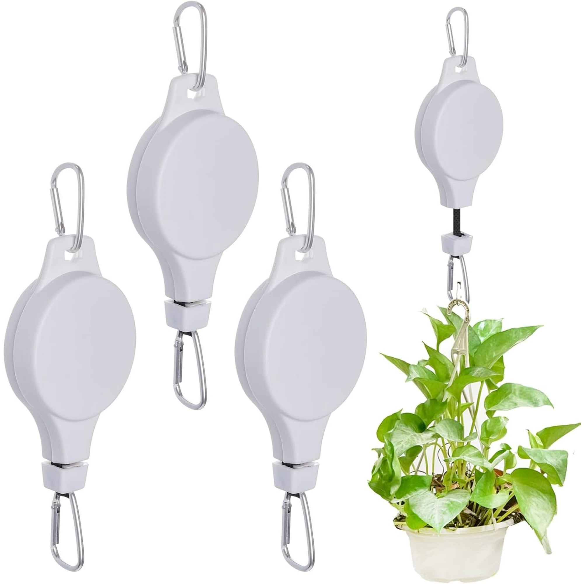 Click here for Unbranded Hugfegwe 4 Pack White Plant Pulley Retra... prices