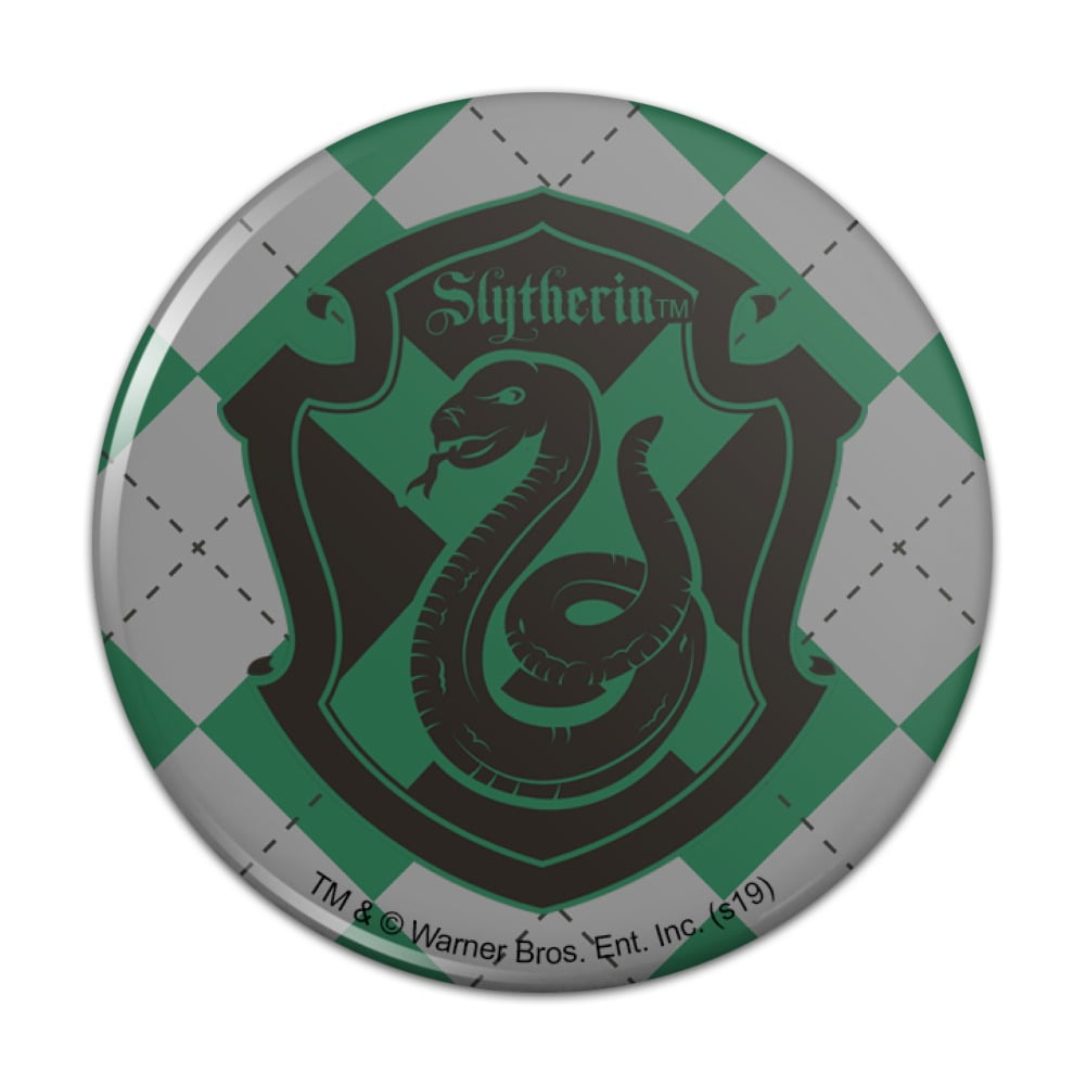 Harry Potter Slytherin Plaid Sigil Kitchen Refrigerator Locker Button ...