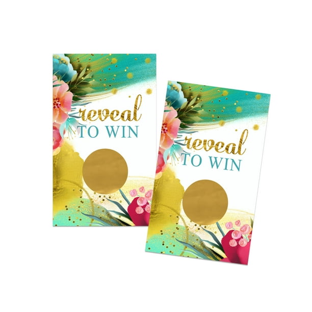 Aloha Scratch Off Game Cards (30 Pack) Hawaiian Themed Activity for ...