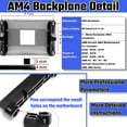 HuGuWdy, AMD AM4 Backplate, 90x54mm, CPU heatsink mounting bracket ...