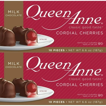 Queen Anne Milk Chocolate Covered Cordial Cherries, Candy Filled, 10 ...
