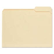 Universal File Folders, 1/3 Cut First Position, One-Ply Top Tab, Letter ...