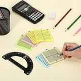Mr. Pen- Graph Paper Sticky Notes, 6 Pads, 3x3 Inch, Bright Colors ...