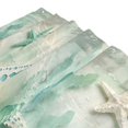 Bath Curtain & 66x72in Non-Slip Bath Mat Set 12-Grommet Shower Curtain ...