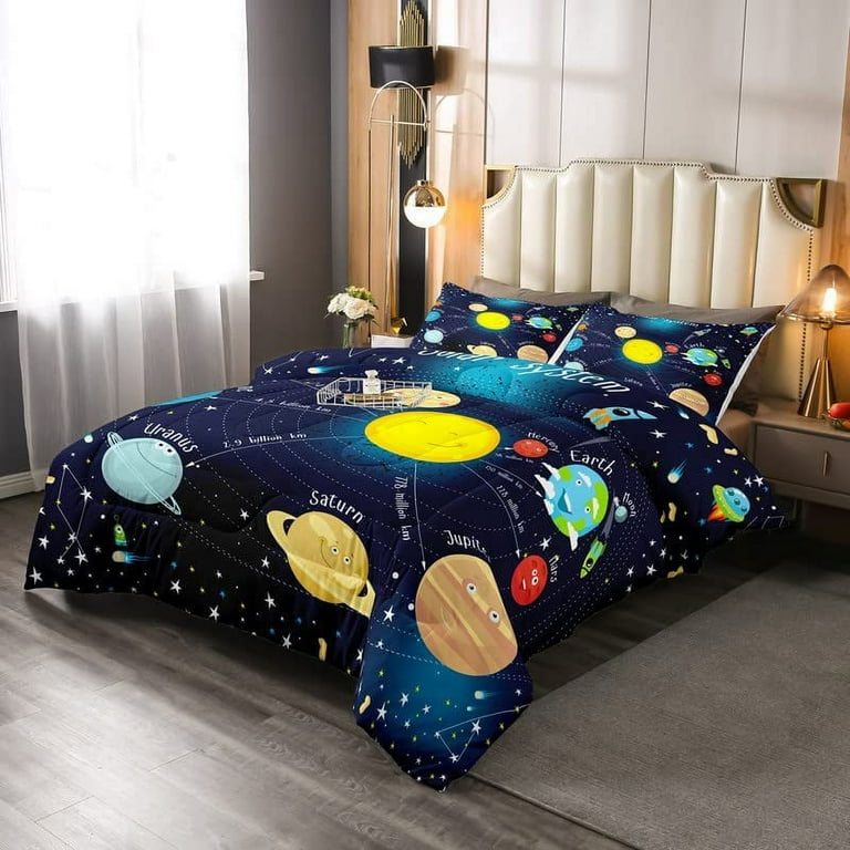 Boys Bedspread With Solar System