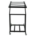 12U/16U Freestanding DJ Mixer Stand Studio Equipment Cart , Black Angle ...