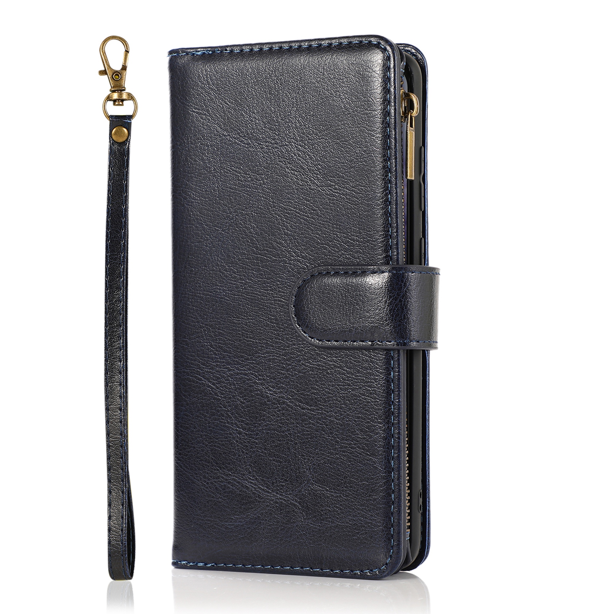 Samsung Galaxy S20 FE Case, Dteck Zipper Purse PU Leather Folio Magnetic Wallet Credit Card Slot ...