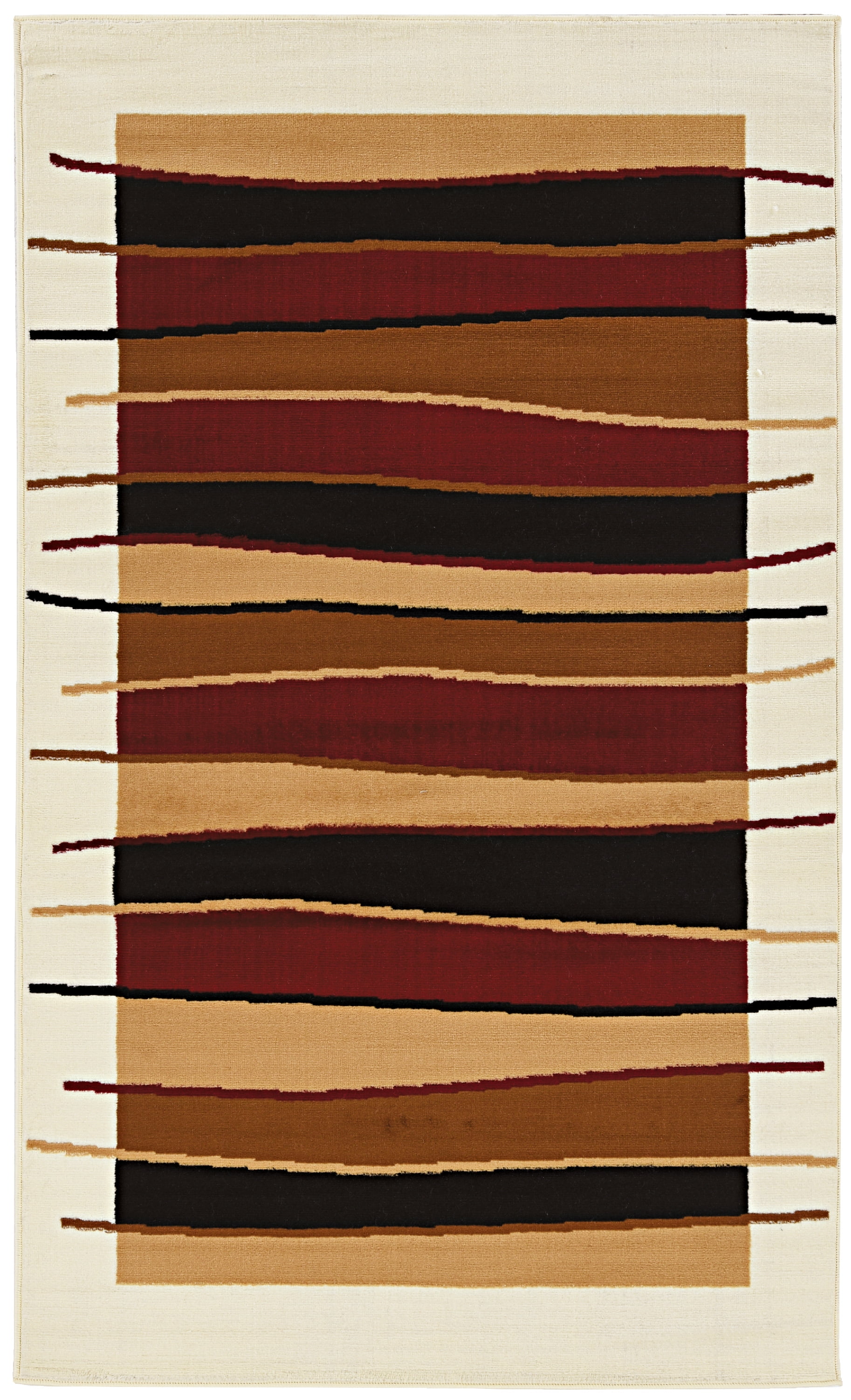 Capri 4 x 7 Rug, White and Beige - Walmart.com