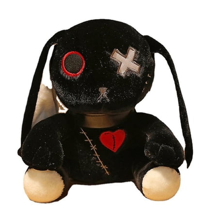 Dark Devil Rabbit Plush Toy, Cross Eyes Punk Lolita Bunny Stuffed ...