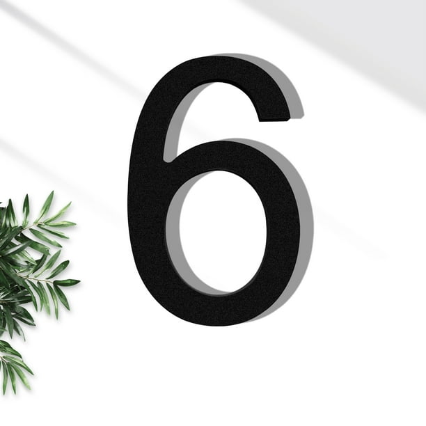 5 Inch House Numbers for Modern Home, Rustproof Stainless Steel ...