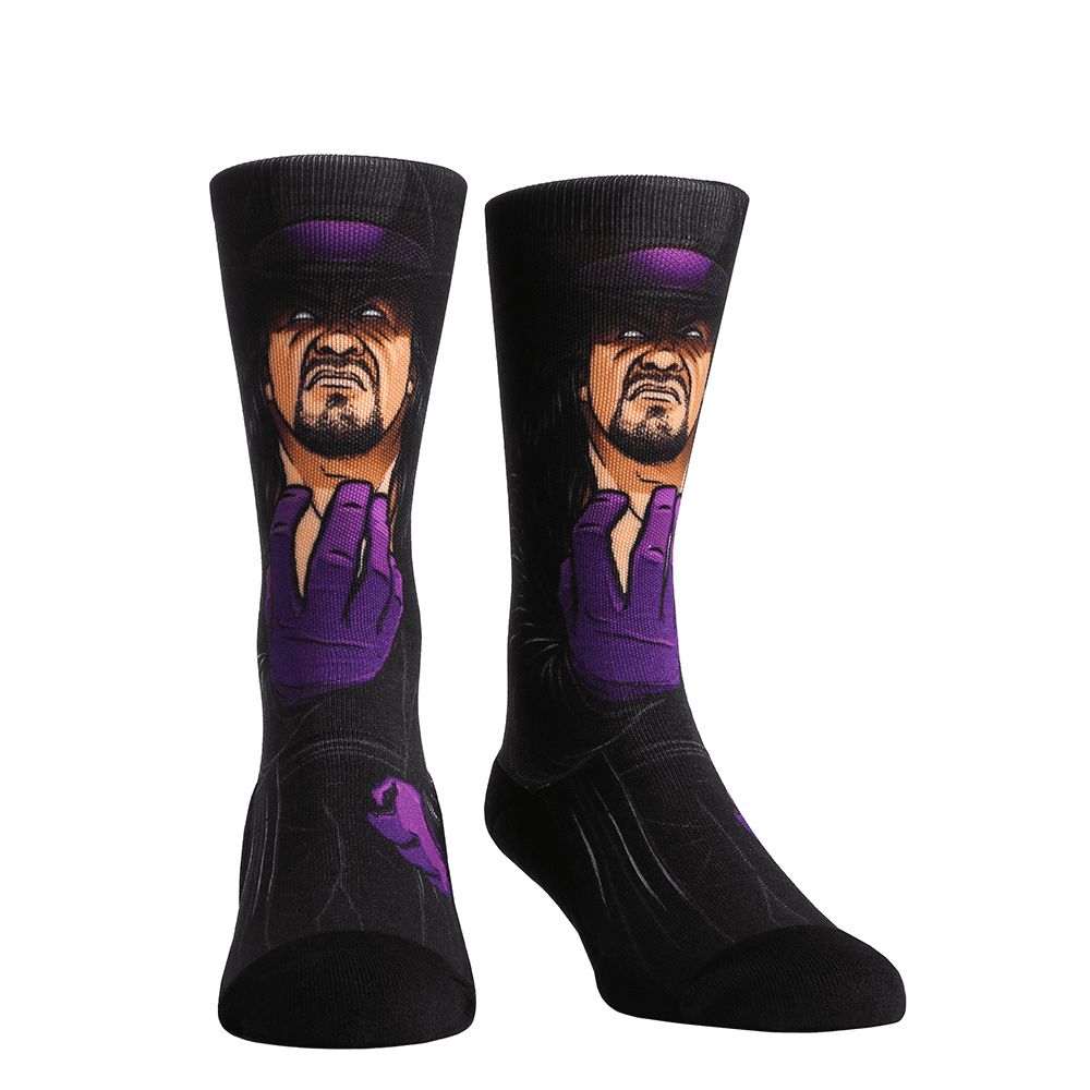 Rock Em Elite The Undertaker Licensed WWE Crew Socks L/XL - Walmart.com