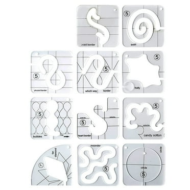 TMOYZQ Home Office Accessories Supplies, Crazy Fan Quilt Template ...