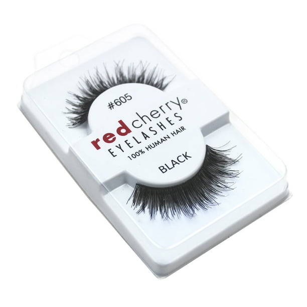 Red Cherry 100% Human Hair False Eye Lashes Fake Eye Lashes #605 ...
