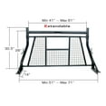 AA-Racks 800 LB Capacity Extendable Pick-up Truck Rack with Protective ...
