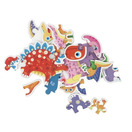 Toddler Wooden Puzzles, Kids Animal Shape Puzzles Dinosaur Shape ...