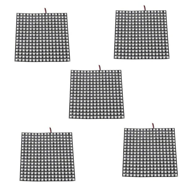 5X WS2812B LED RGB Flexible Pixel Panel 16X16 Individually Addressable ...